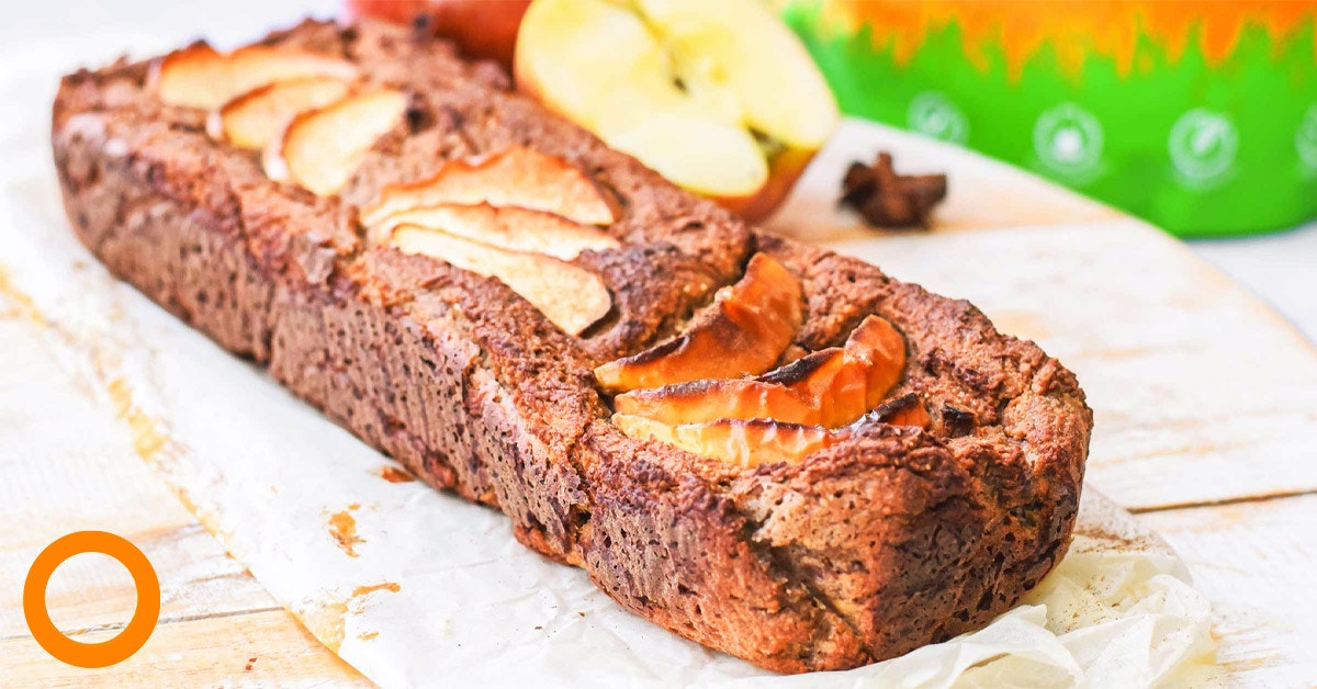 Eiwitrijke speculaas appelcake