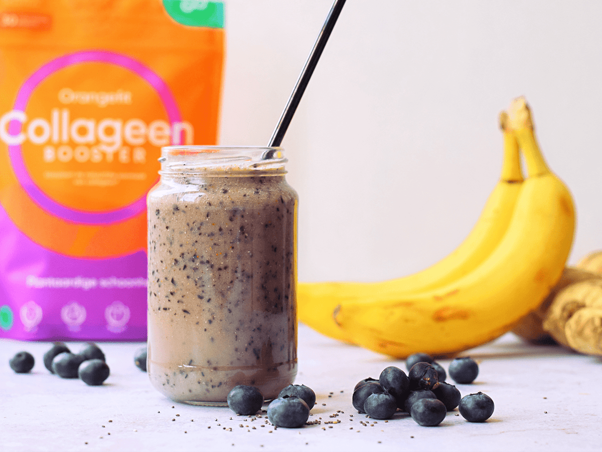 Blueberry collagen smoothie