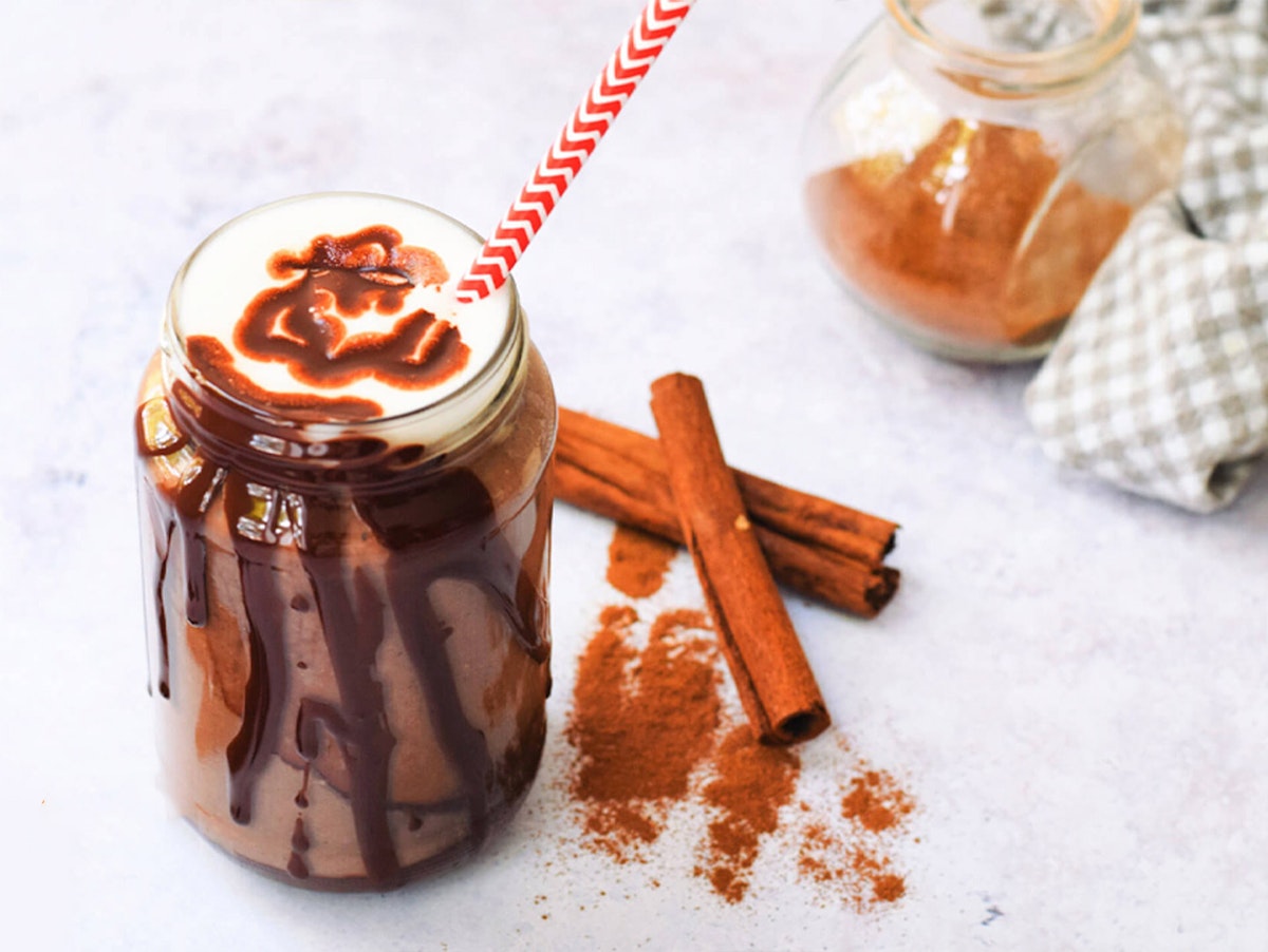 Protein-packed chocolate milkshake